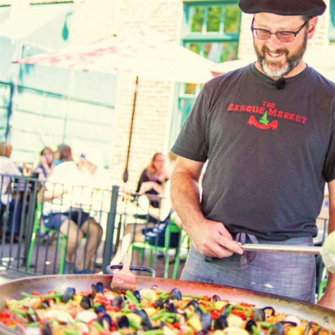 Paella Dinner featuring The Basque Market - Telaya Wine Co.