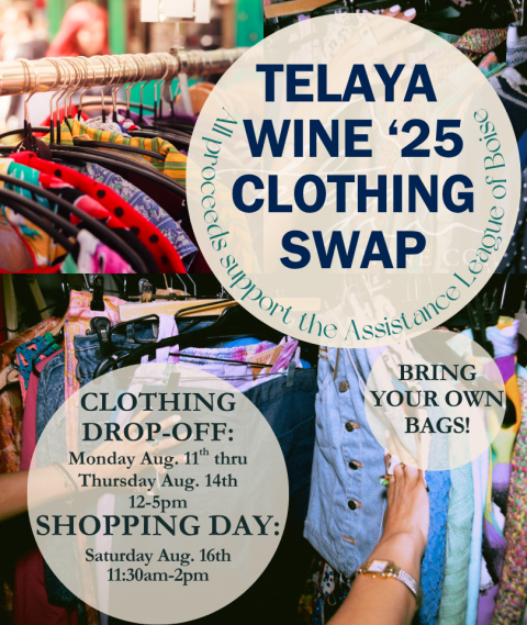 Clothing Swap Drop Off Days - Telaya Wine Co.