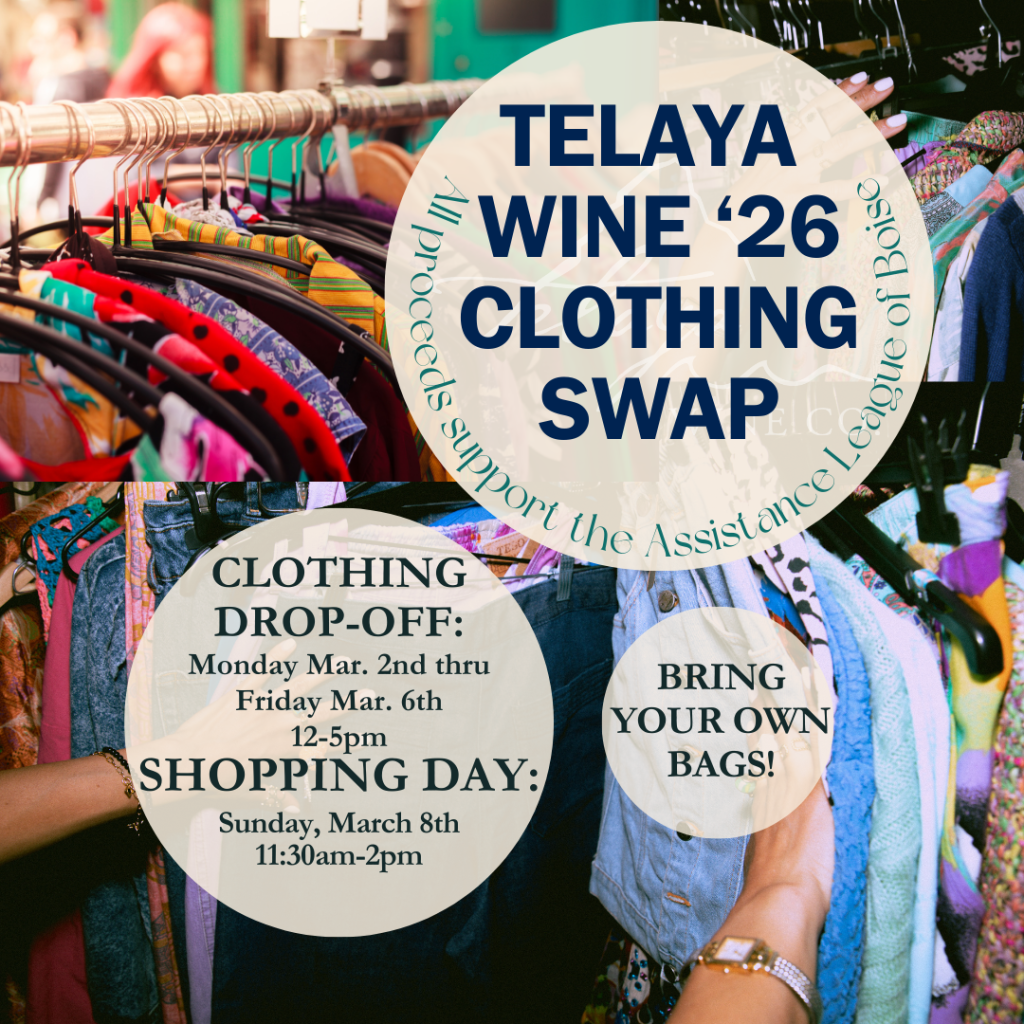Clothing Swap Drop Off Days - Telaya Wine Co.